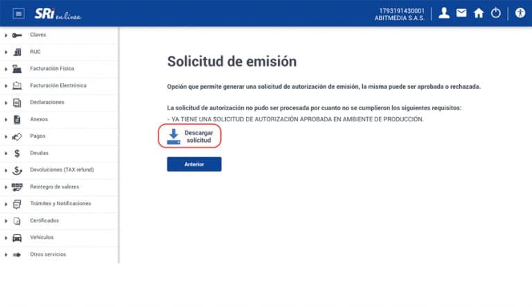 Obtener certificado de pruebas y producción - FacturaSoft